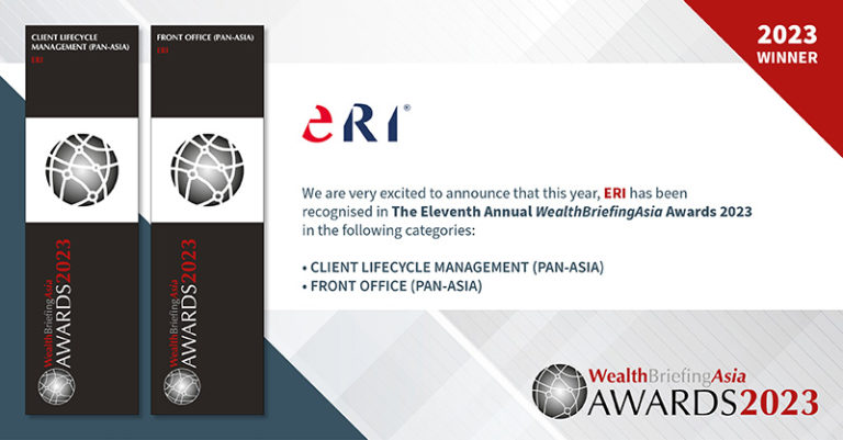 Client Lifecycle Management & Front Office Winner - ERI Awarded